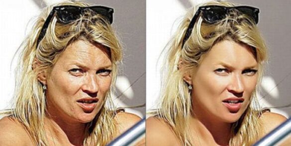 Shocker! Kate Moss Looks Different Before And After Airbrushing - The ...