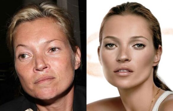 Shocker! Kate Moss Looks Different Before And After Airbrushing - The ...