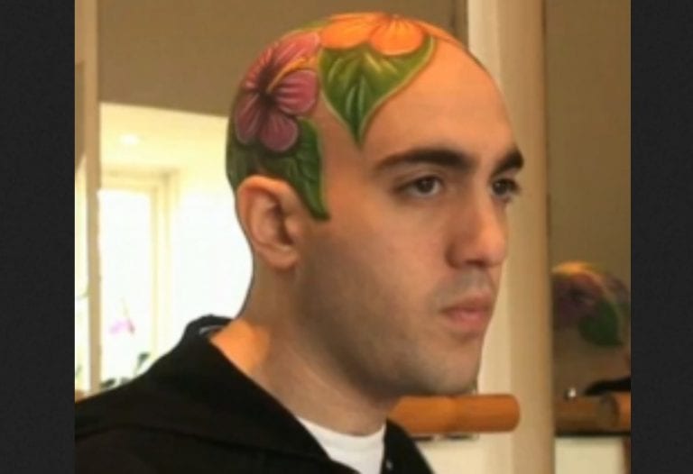 A Bald Head Makes A Great Canvas - The Frisky