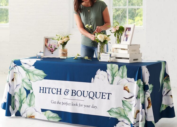 6 Benefits of Custom Table Covers for Trade Shows & Events - The Frisky
