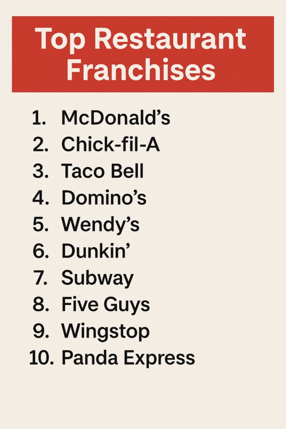 The Top Restaurant Franchises To Own In 2025 - The Frisky